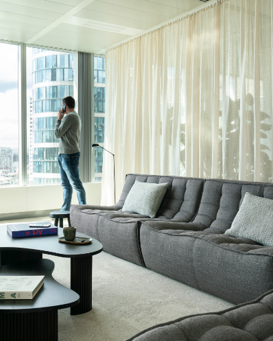 Creating warmth for the Tribeca space