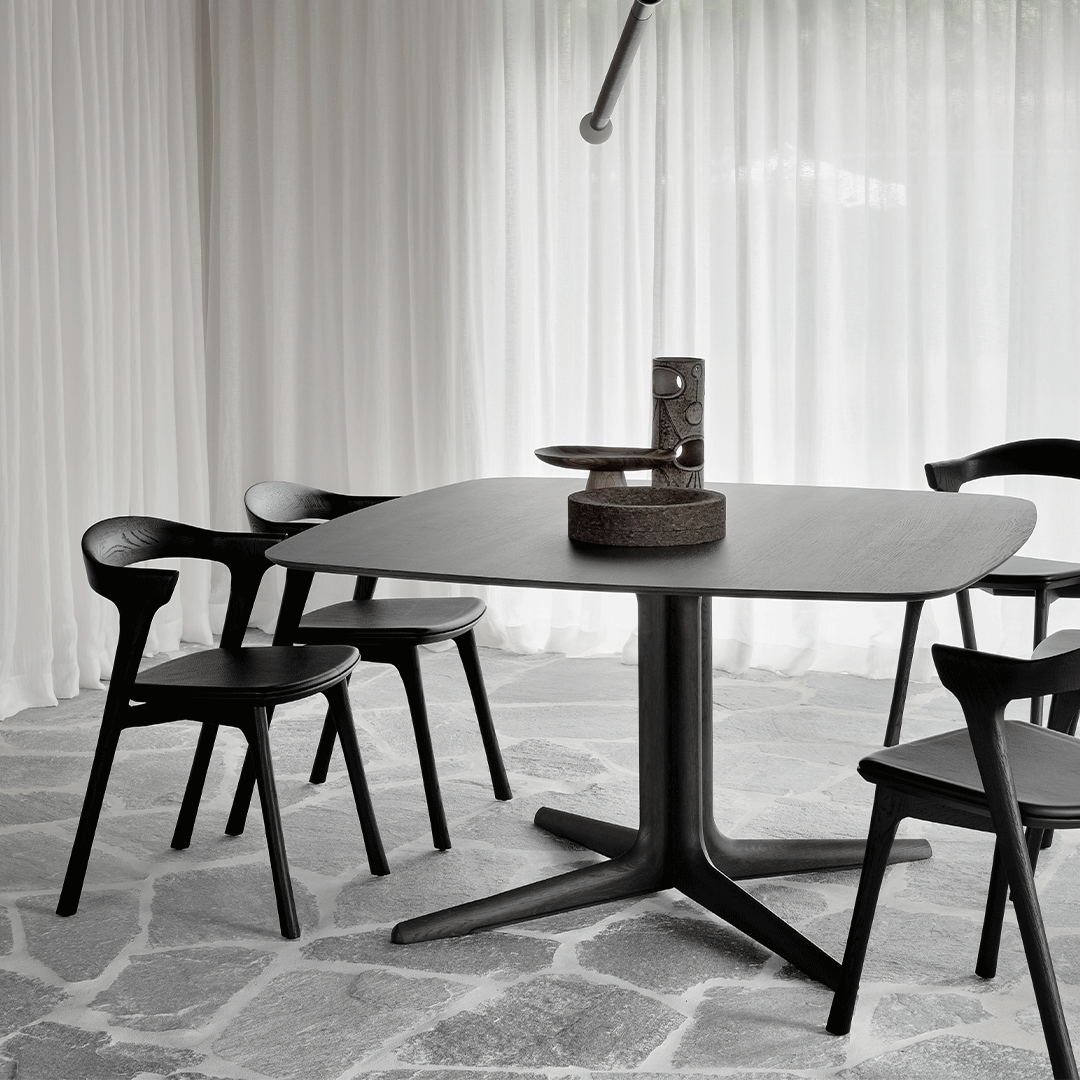 The dining table