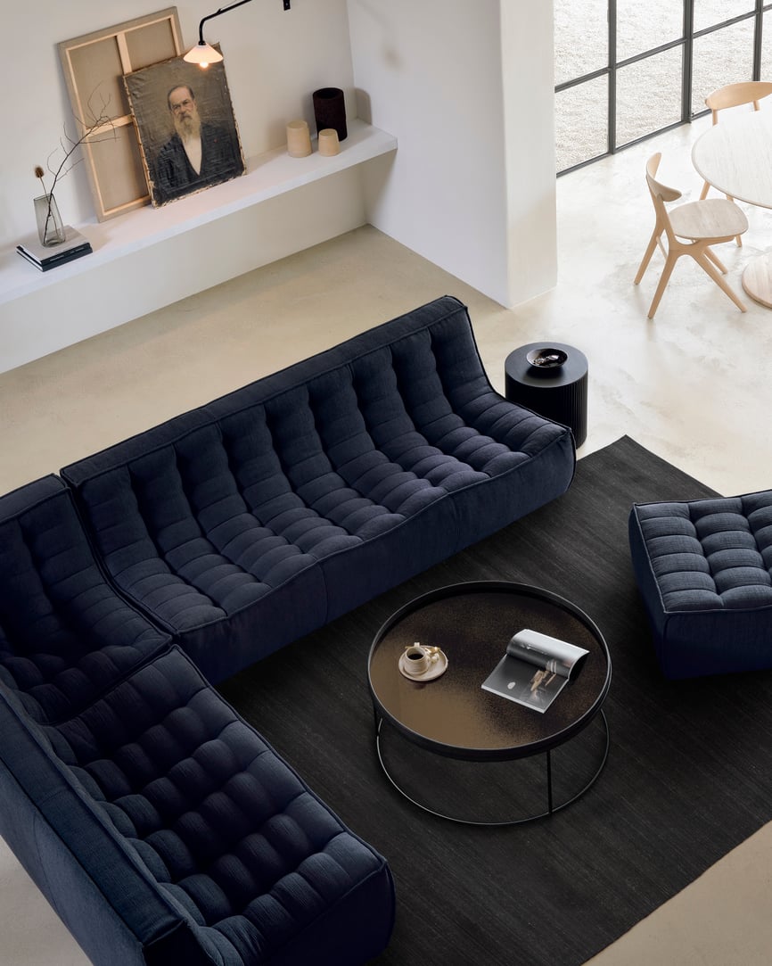 The N701 sofa wears a new durable fabric