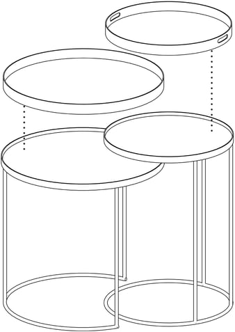 Customise your furniture with our tray tables set