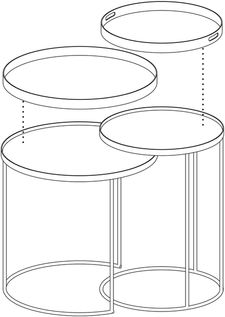 Customise your furniture with our tray tables set